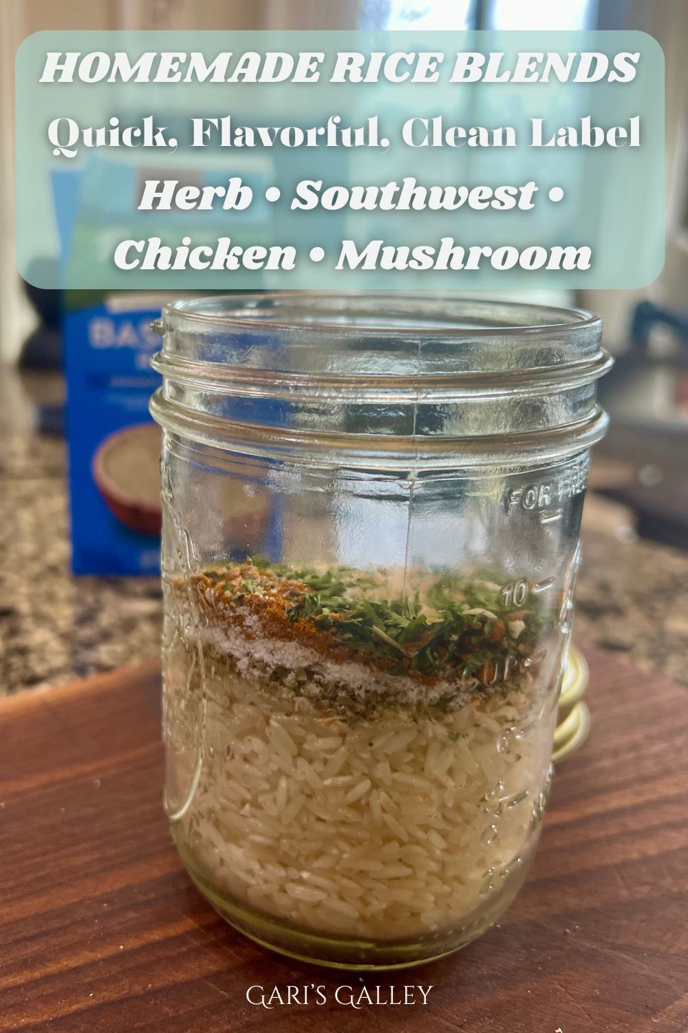 Homemade Pantry Rice Blends - Gari's Galley