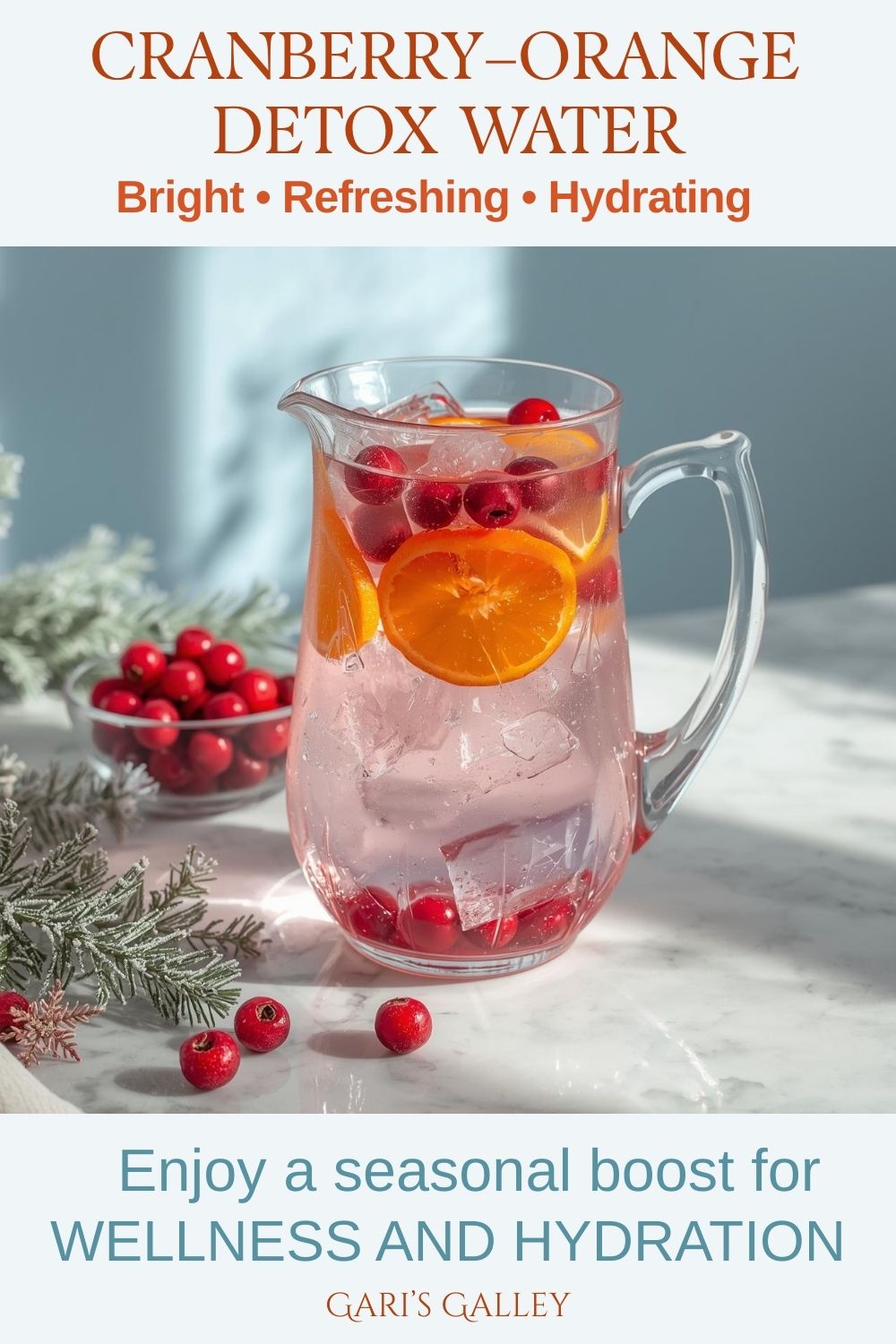 Cranberry–Orange Detox Water - Gari's Galley