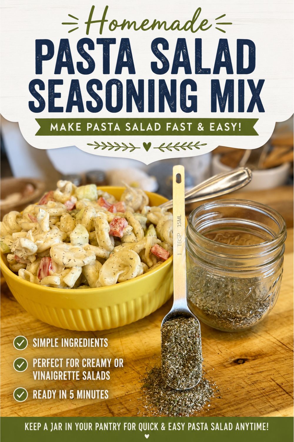 Pasta Salad Seasoning Blend - Gari's Galley